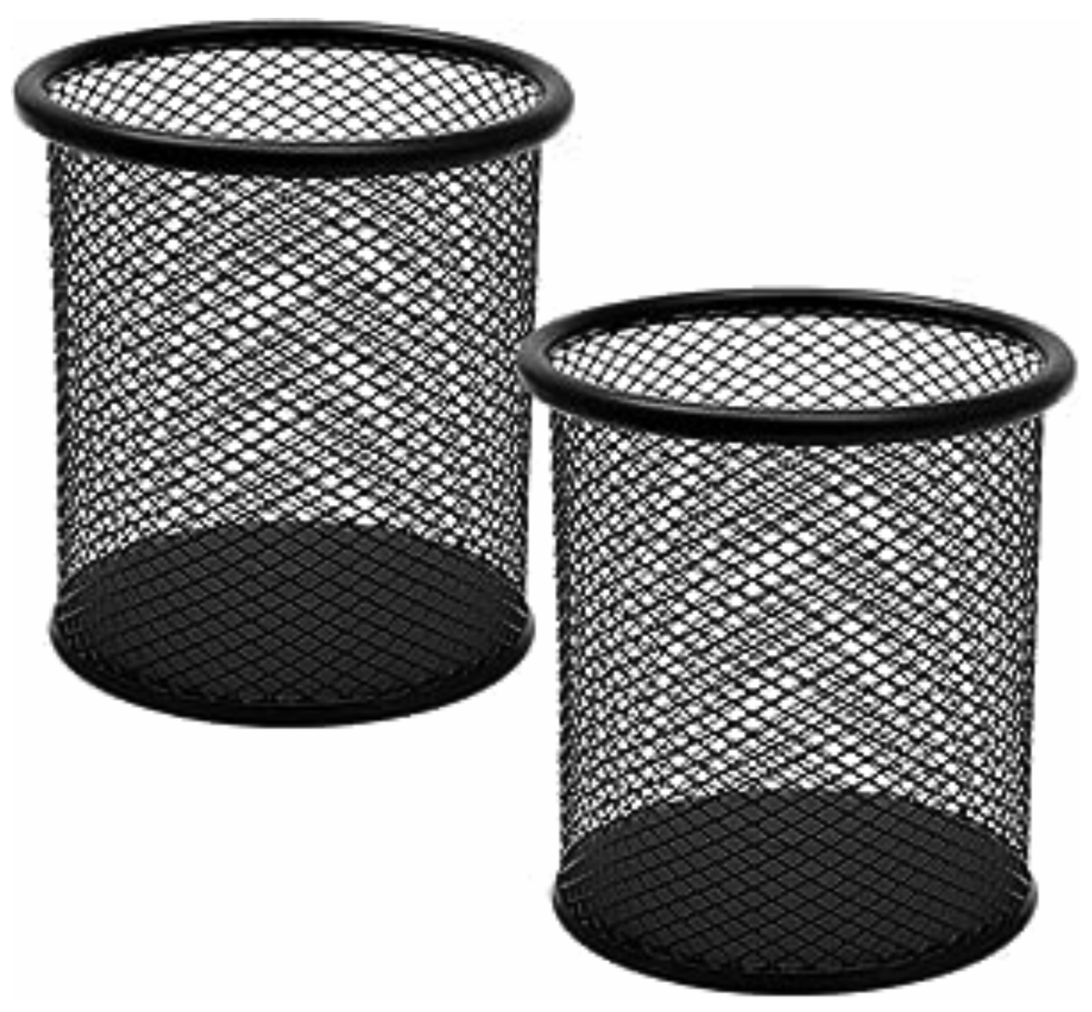 2pc Pen Holder Metal Pen Pot Black Pencil Pot Mesh Pen Holder Shop Today Get It Tomorrow