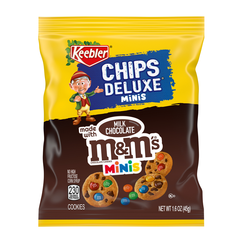 Keebler Chips Deluxe Minis Chocolate Chip Biscuits made with M&M's ...