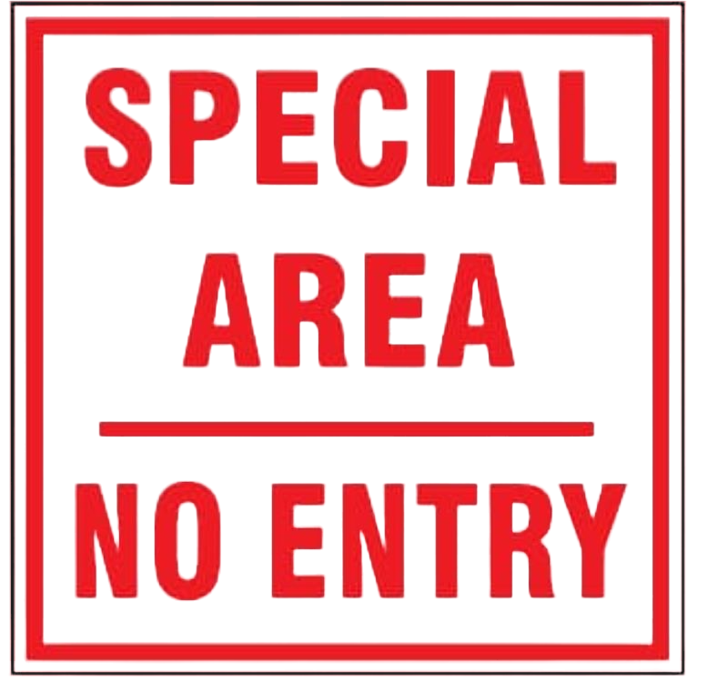 Special Area No Entry Sign 290X290 On ABS | Shop Today. Get it Tomorrow ...