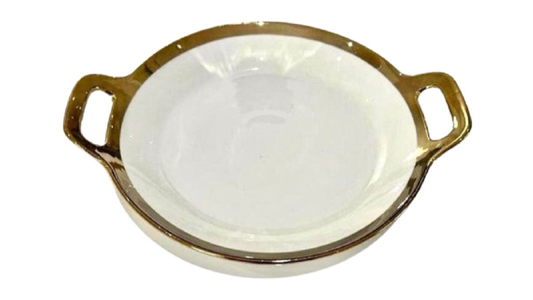 Porcelain Round Gold Rim Platter | Shop Today. Get it Tomorrow ...