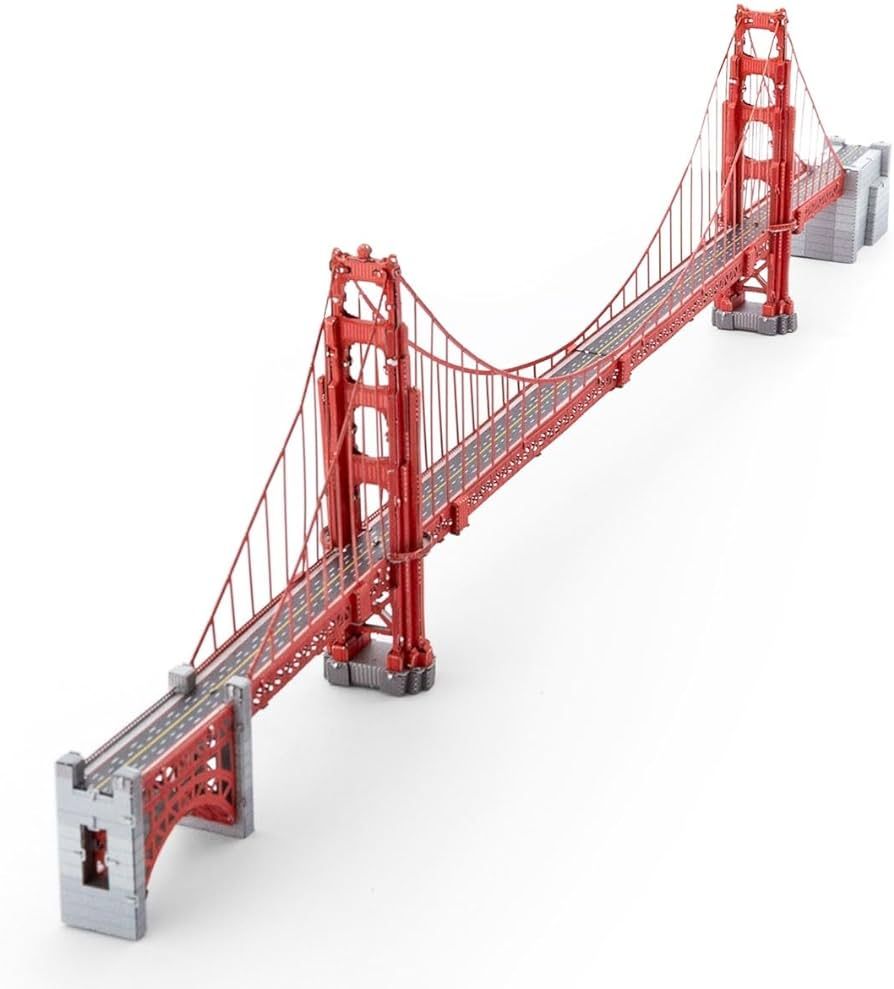 Metal Earth -Premium Series Golden Gate Bridge -3D Metal Model Kit ...