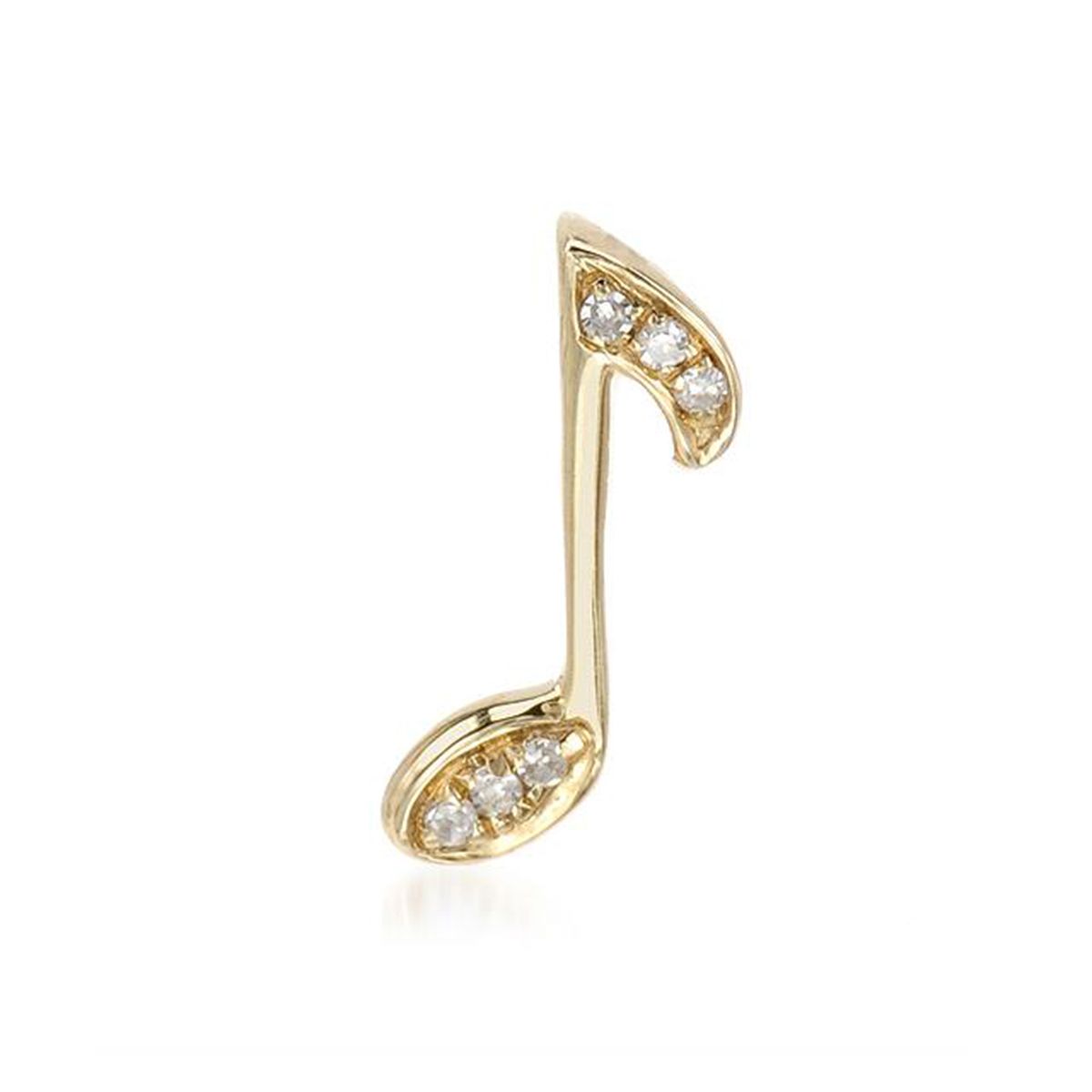 Miss Jewels- Diamond Musical Note Pendant in 14K Yellow Gold | Shop ...
