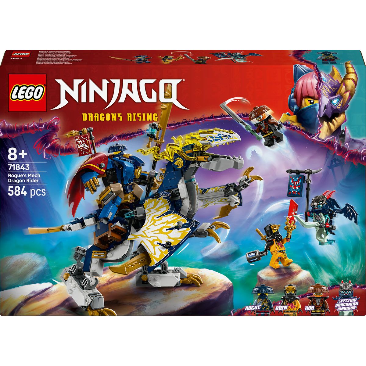 LEGO® NINJAGO® Rogue’s Mech Dragon Rider Ninja Toy 71843 | Shop Today ...