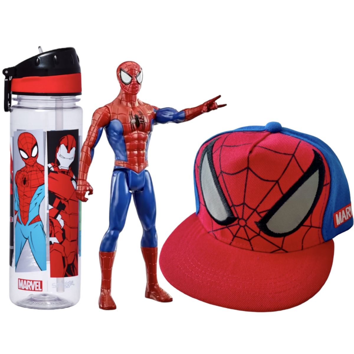 Spiderman action figure, cap and water bottle combo | Shop Today. Get ...