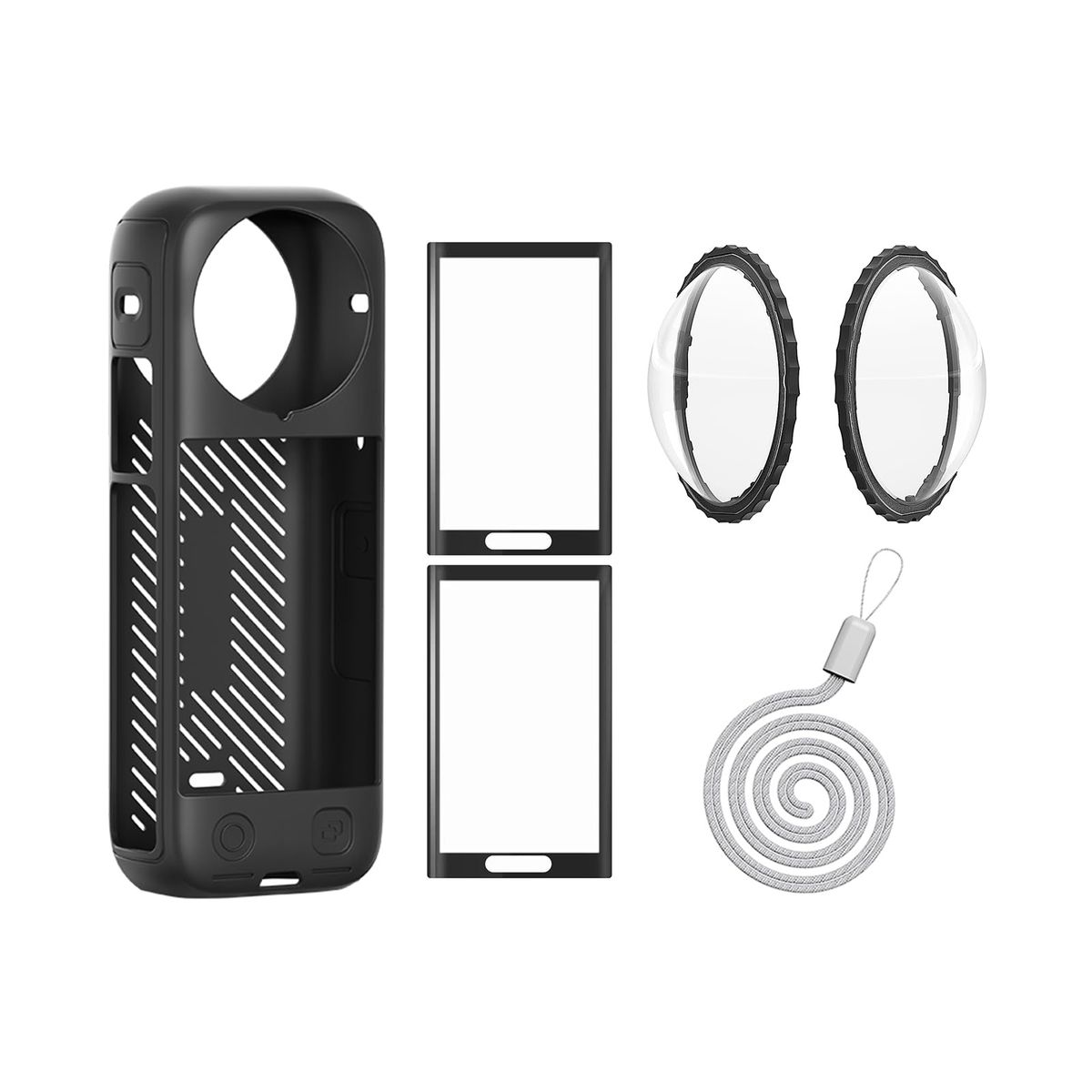 Insta 360 X4 Lens Guards Cap Silicone Case and Screen Protectors ...