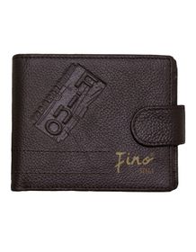Fino HL-1333 Genuine Leather Laser Script Card Holder Wallet with SD ...