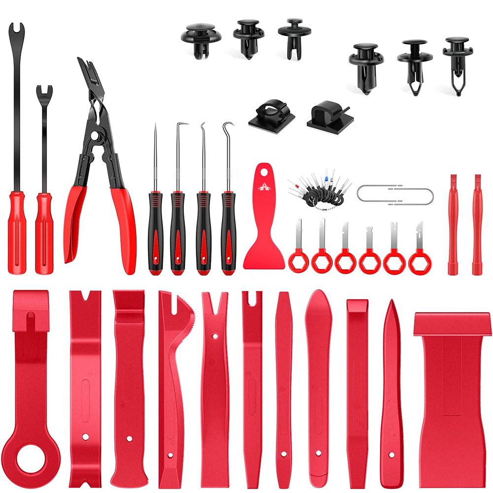 200-In-1 Car Trim Removal Tool Pry Kit with Clip Pliers & Store Bag ...
