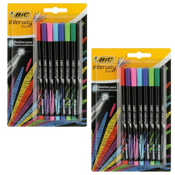 BIC Intensity Fineliner Pens - 2 x 8 Pack | Shop Today. Get it Tomorrow ...