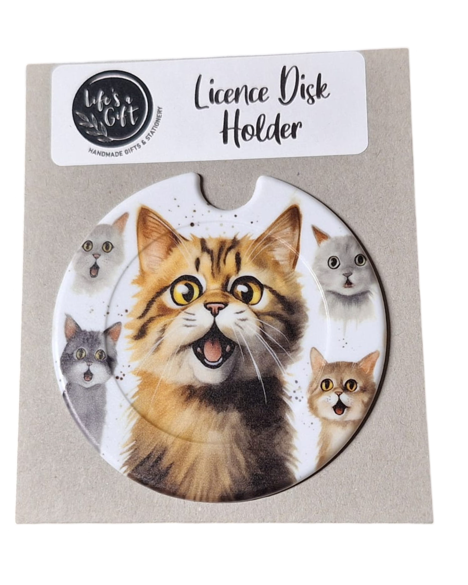 Licence Disk Holder - Yawning Cats | Shop Today. Get it Tomorrow ...
