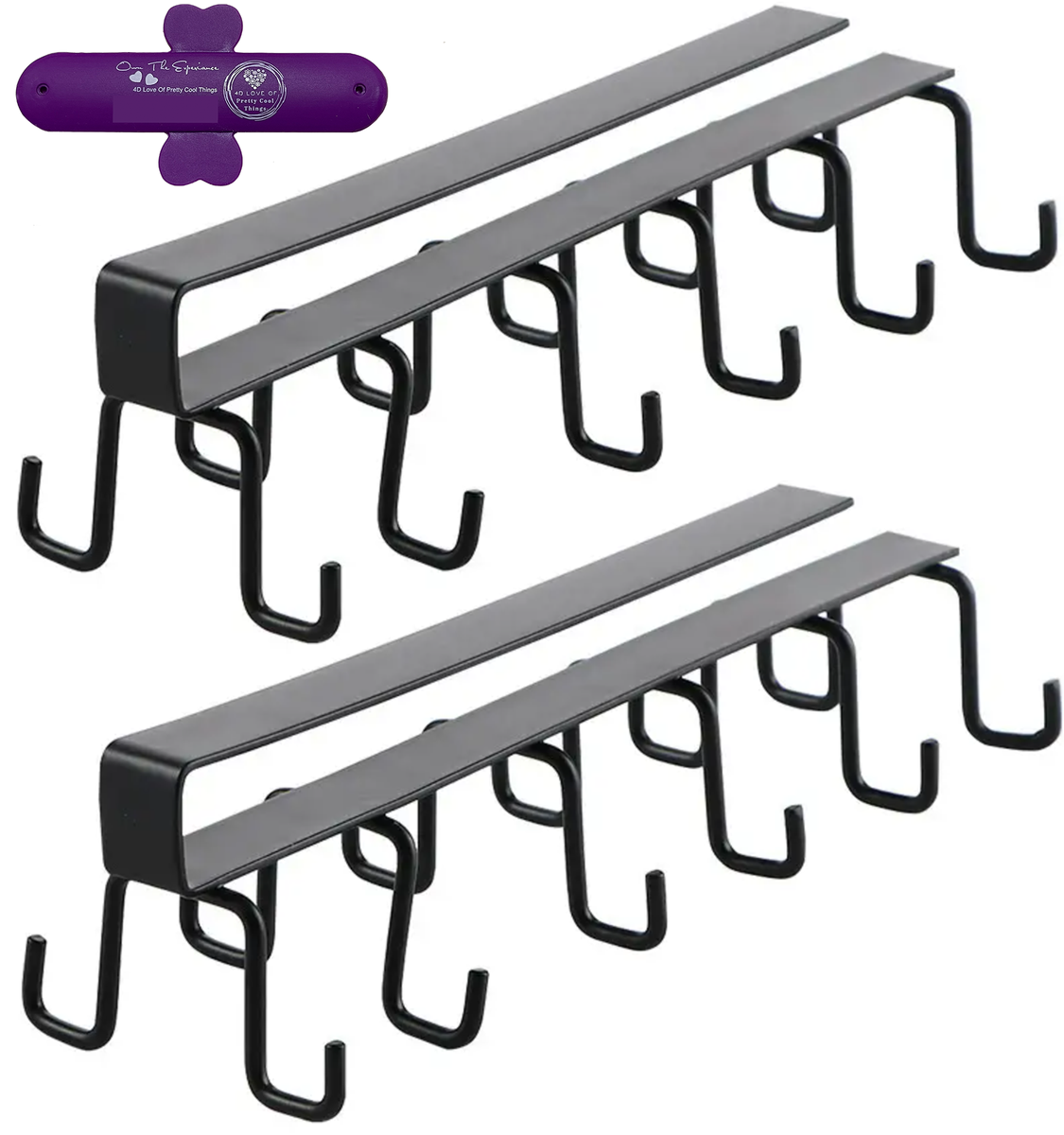 2 Kitchen Under Cupboard Cutlery Hook Rack | Shop Today. Get it ...