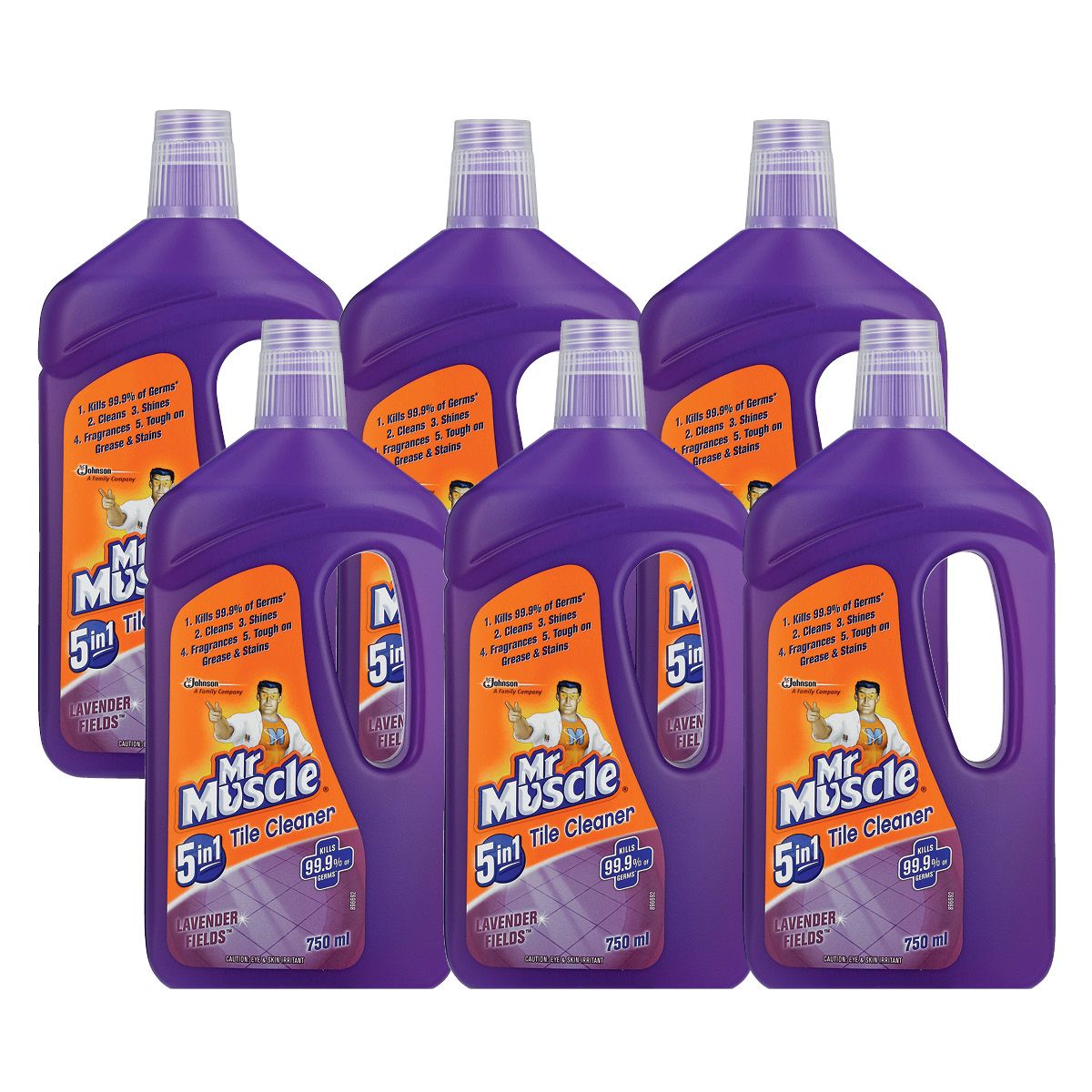 Mr Muscle Tile Cleaner Lavender Fields - Shrink of 6 x 750ml | Shop ...