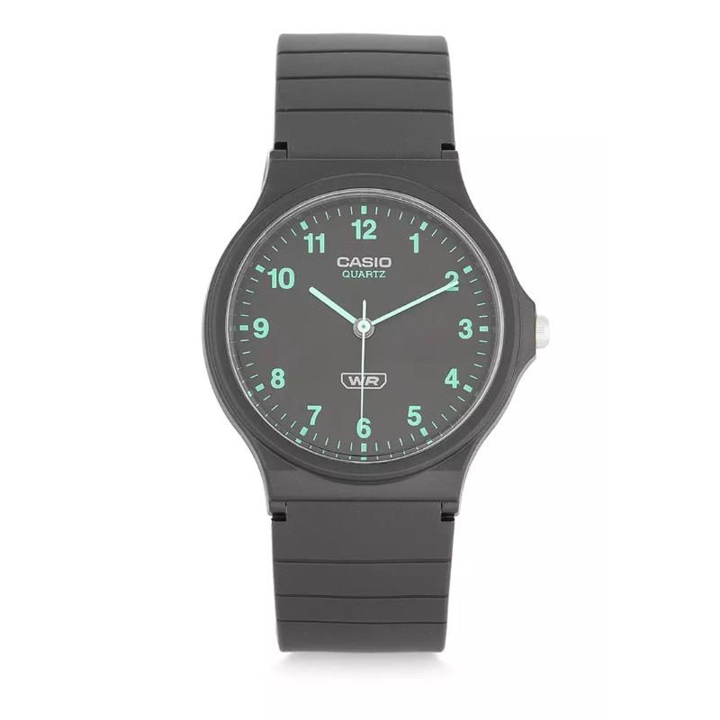 Casio Mens Grey Analogue Rubber Strap Watch-MQ-24B-8BDF | Shop Today ...