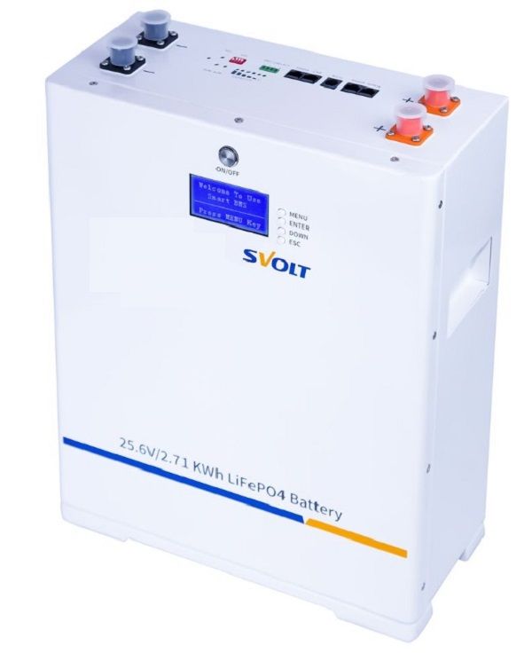 SVOLT 25.6V 106Ah 2.71kWh Lithium Battery - Wall Mounted With ...