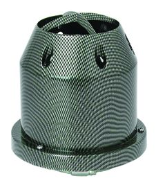 Air Filter with Plastic Cover - 76mm Inlet - Chrome and Black | Shop ...