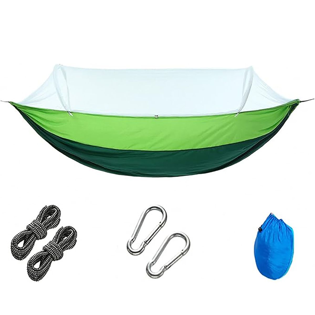 Portable Automatic Quick-opening Nylon Hammock with Mosquito Net ...