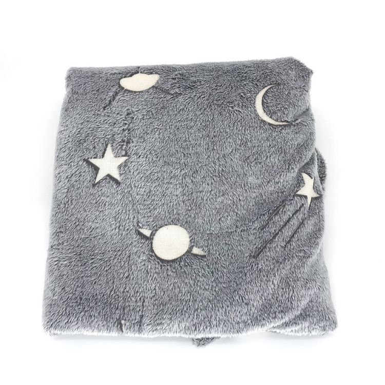 Glow In The Dark Night Sky, Star, Moon Design Luminous Throw In Blanket ...