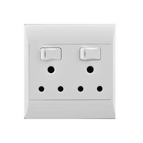 Socket 16A 4X4 Double White E/Mate | Shop Today. Get it Tomorrow ...