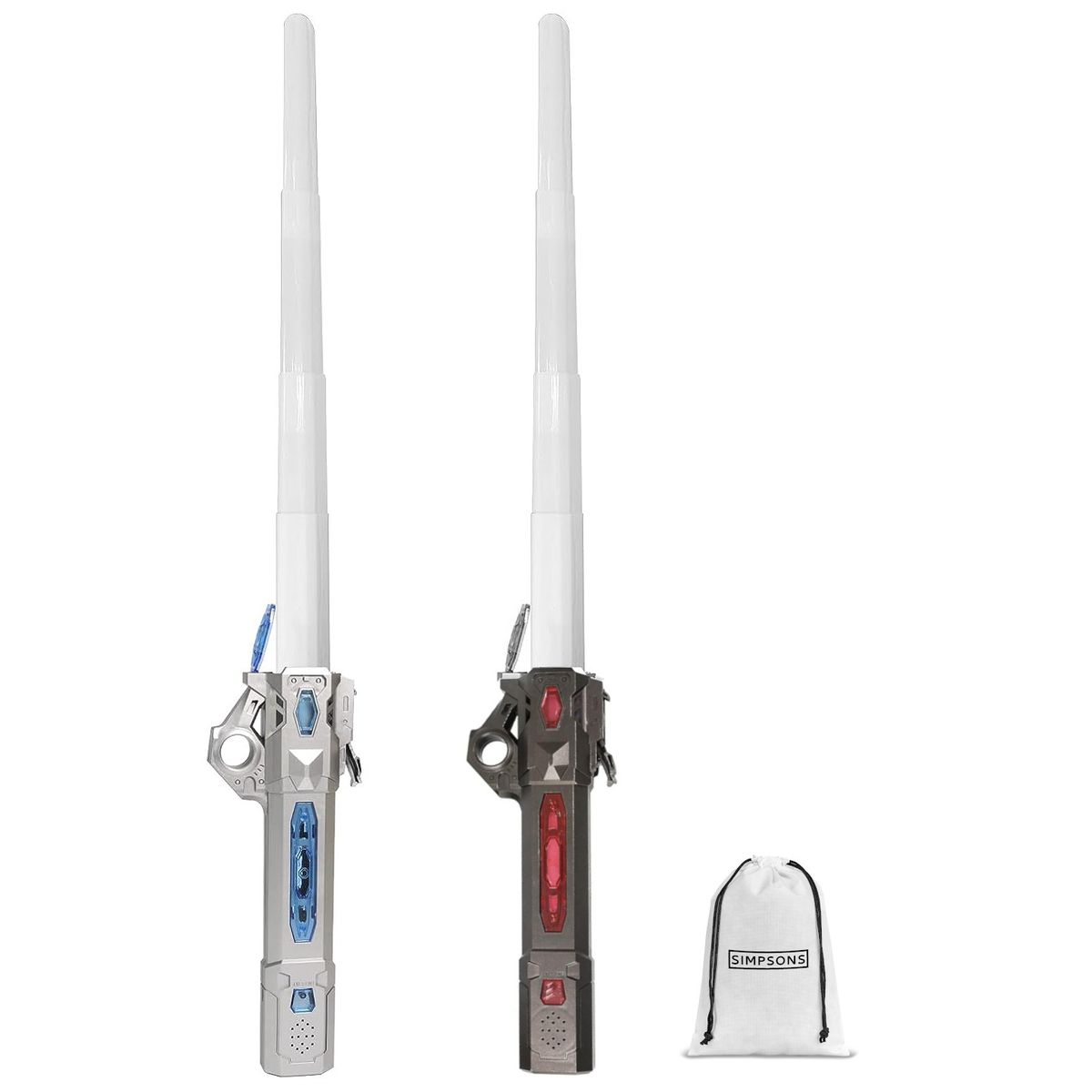 Set of 2 - Kids Lightsaber Light Up Connectable Sword Toys + Simpsons ...