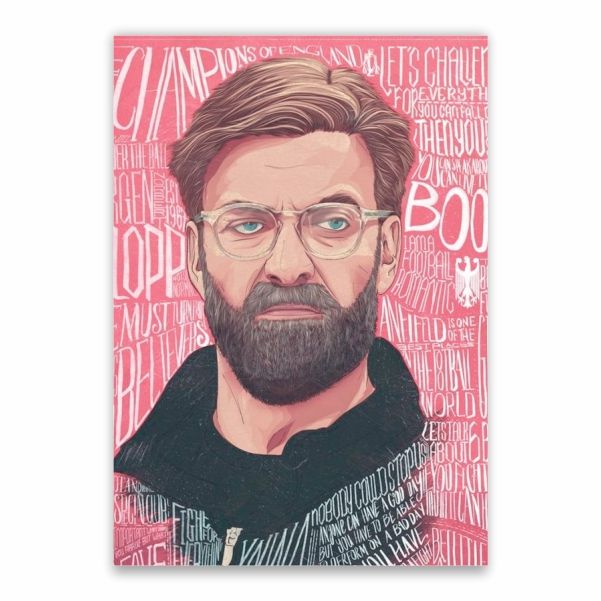 Jurgen Klopp Cartoon Quotes Poster - A1 | Shop Today. Get it Tomorrow ...