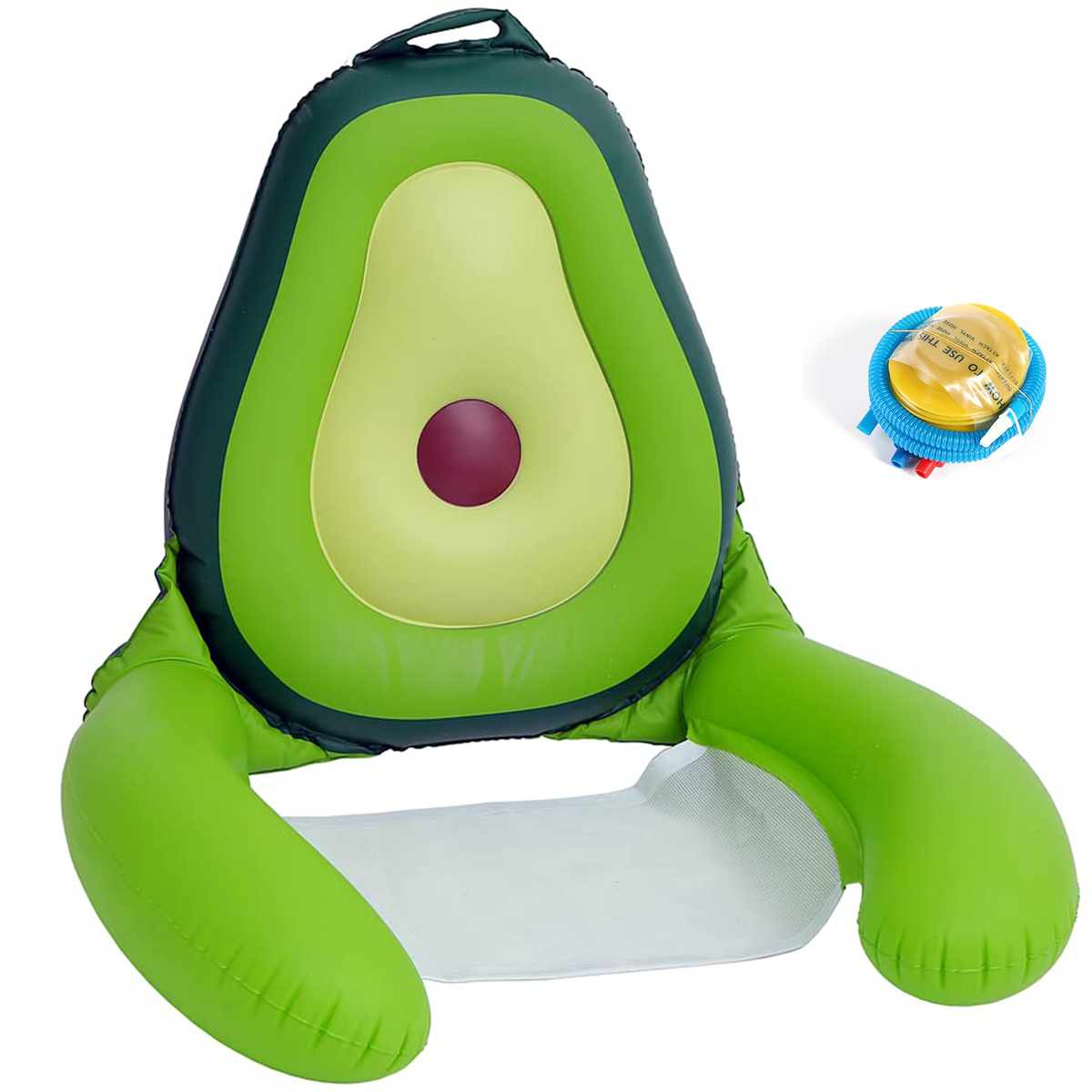 Avocado Inflatable Chair Inflatable Float Hammock Chair Floating Lounge ...