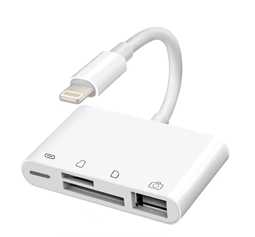 4 in 1 - Lightning OTG Connector to USB Camera Card Reader Adapter ...