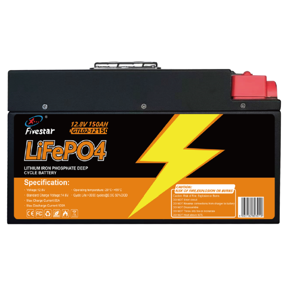 Fivestar 12.8v 150ah 1.92kwh Lithium Battery - Lifepo4 - LCD Screen ...