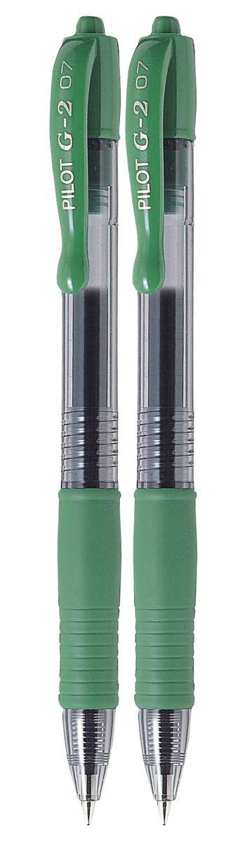 Pilot G-2 0.7 Gel Retractable Pen Pack of 2 - Green | Shop Today. Get ...