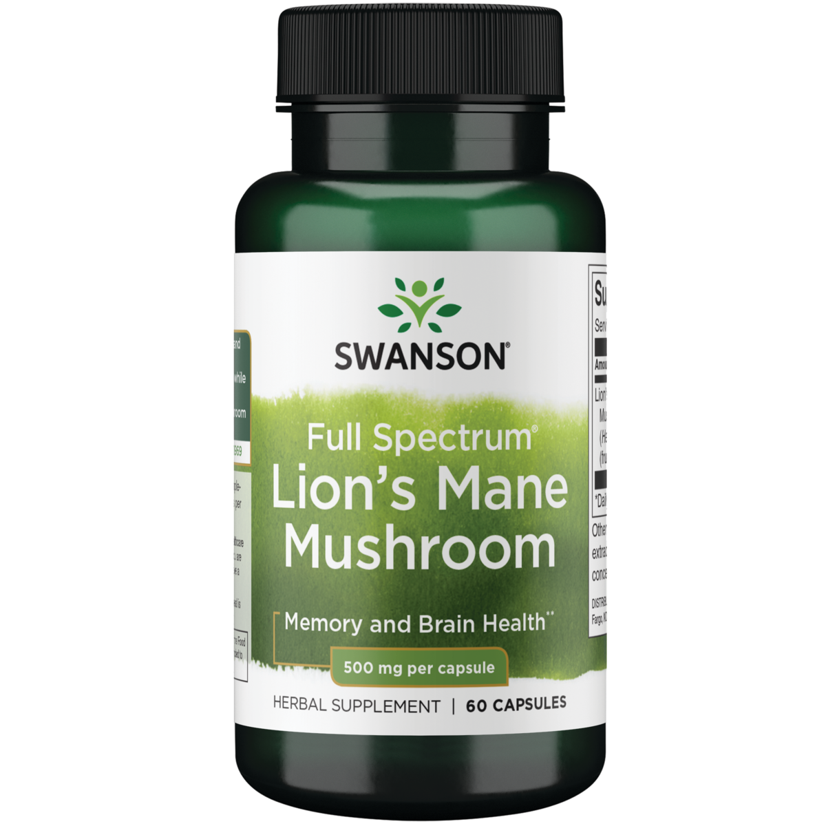 Swanson Full Spectrum Lion's Mane Mushroom 500mg - 60 Caps | Shop Today ...