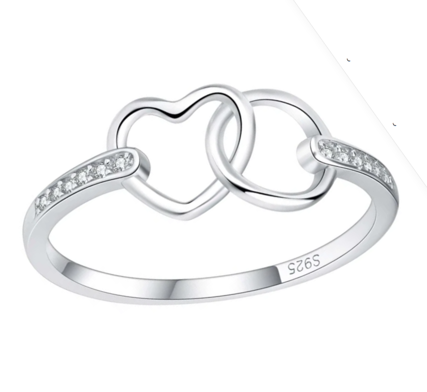 S925 Sterling Silver Heart Ring | Shop Today. Get it Tomorrow ...