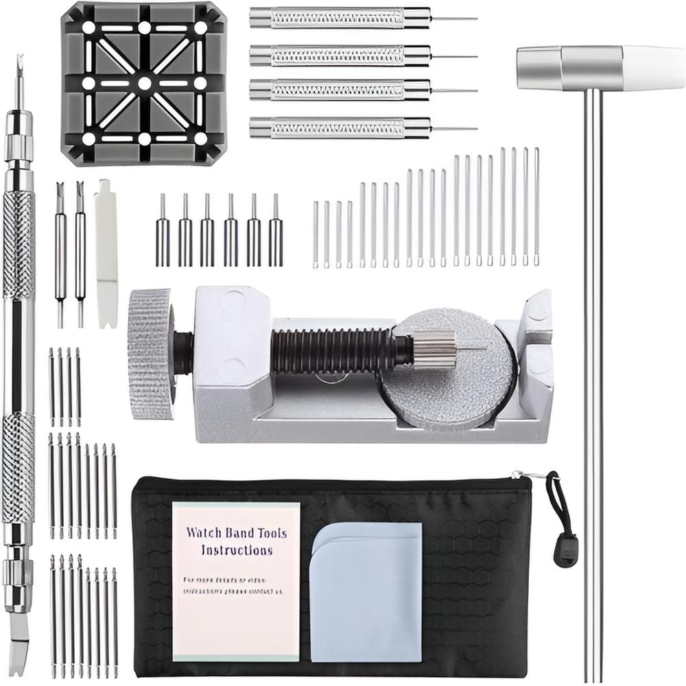 Watch Repair Tool Kit 24 in 1 Kit Watch Band Strap Link Pins Remover ...