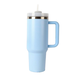 1.2L Tumbler with Handle Straw Lid, Stainless Steel Travel Mug | Shop ...