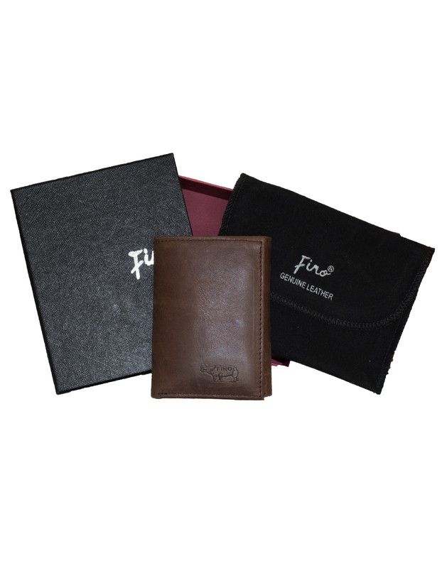 Fino HL-1506 Full Grain Genuine Leather Slim Compact Card Wallet with ...