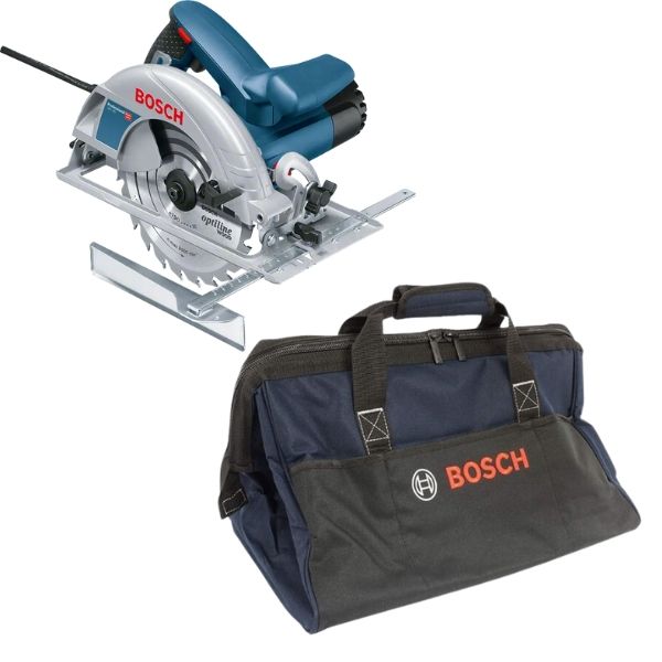 Bosch - Hand-Held Circular Saw (GKS 190) with Heavy Duty Tool Carry Bag ...