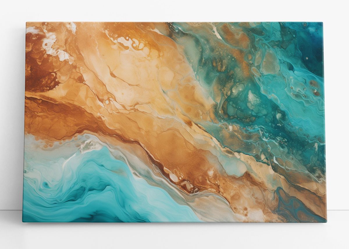 Sand and Sea, Ready-To-Hang Wall Canvas, 60 x 90cm (A1+) | Shop Today ...