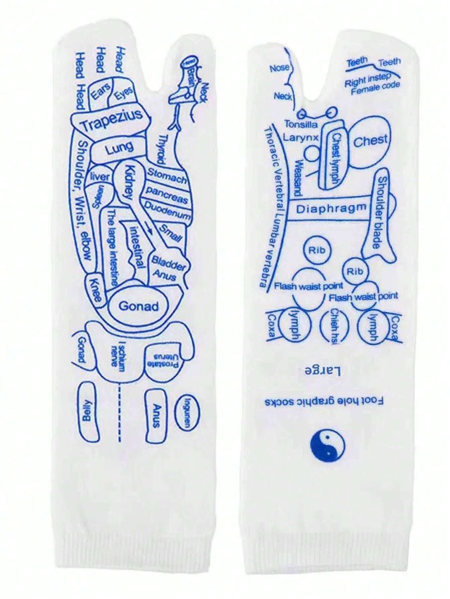 Pressure Point - Reflexology Map Socks | Shop Today. Get it Tomorrow ...