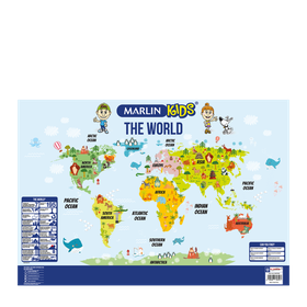 Marlin Kids - The World Chart (Pack Of 5) | Shop Today. Get it Tomorrow ...