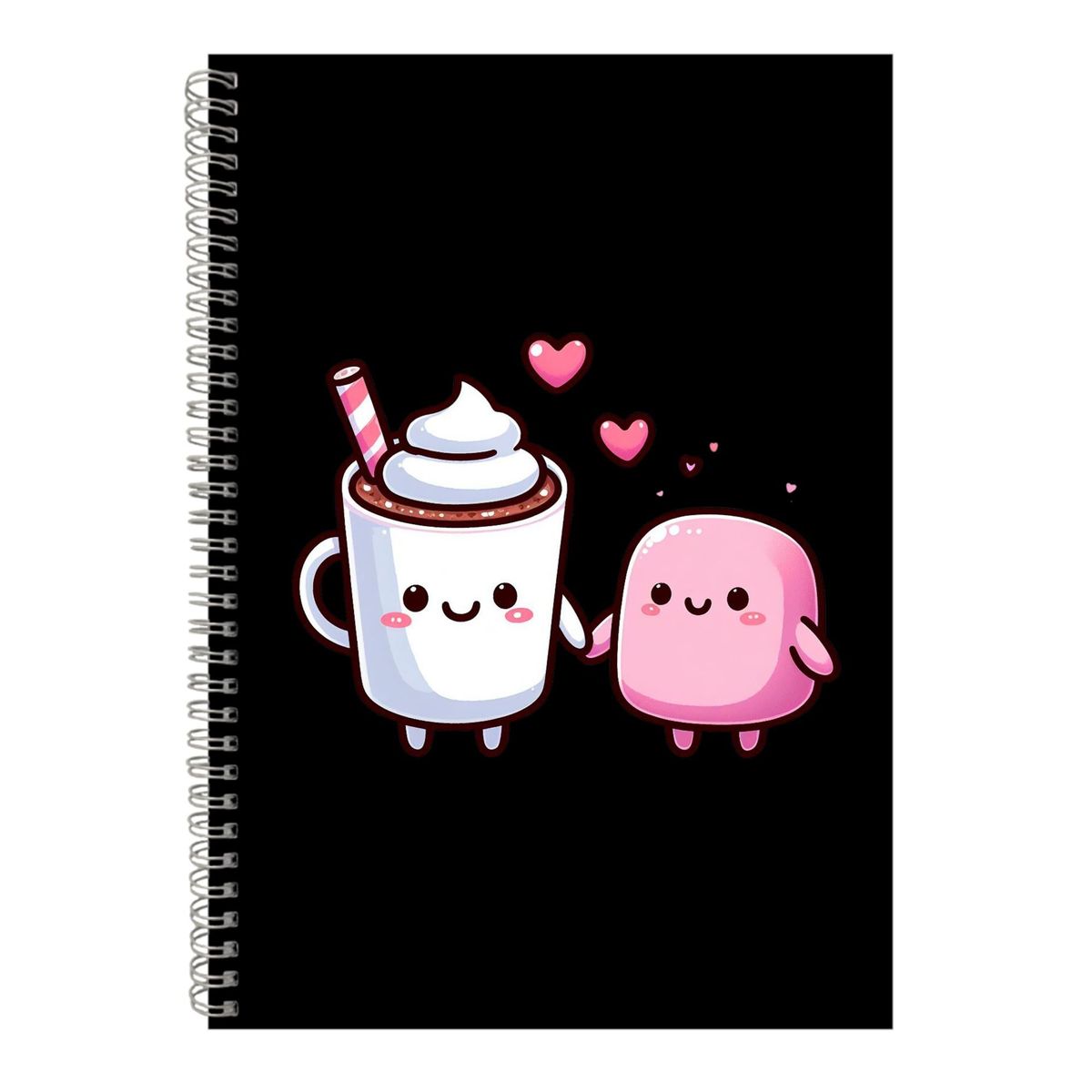 Marshmellow A4 Notebook Spiral and Lined Matching Couple Graphic ...