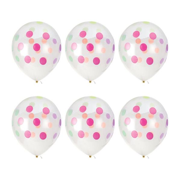 6 Piece Helium Polka Dot Balloons White | Shop Today. Get it Tomorrow ...
