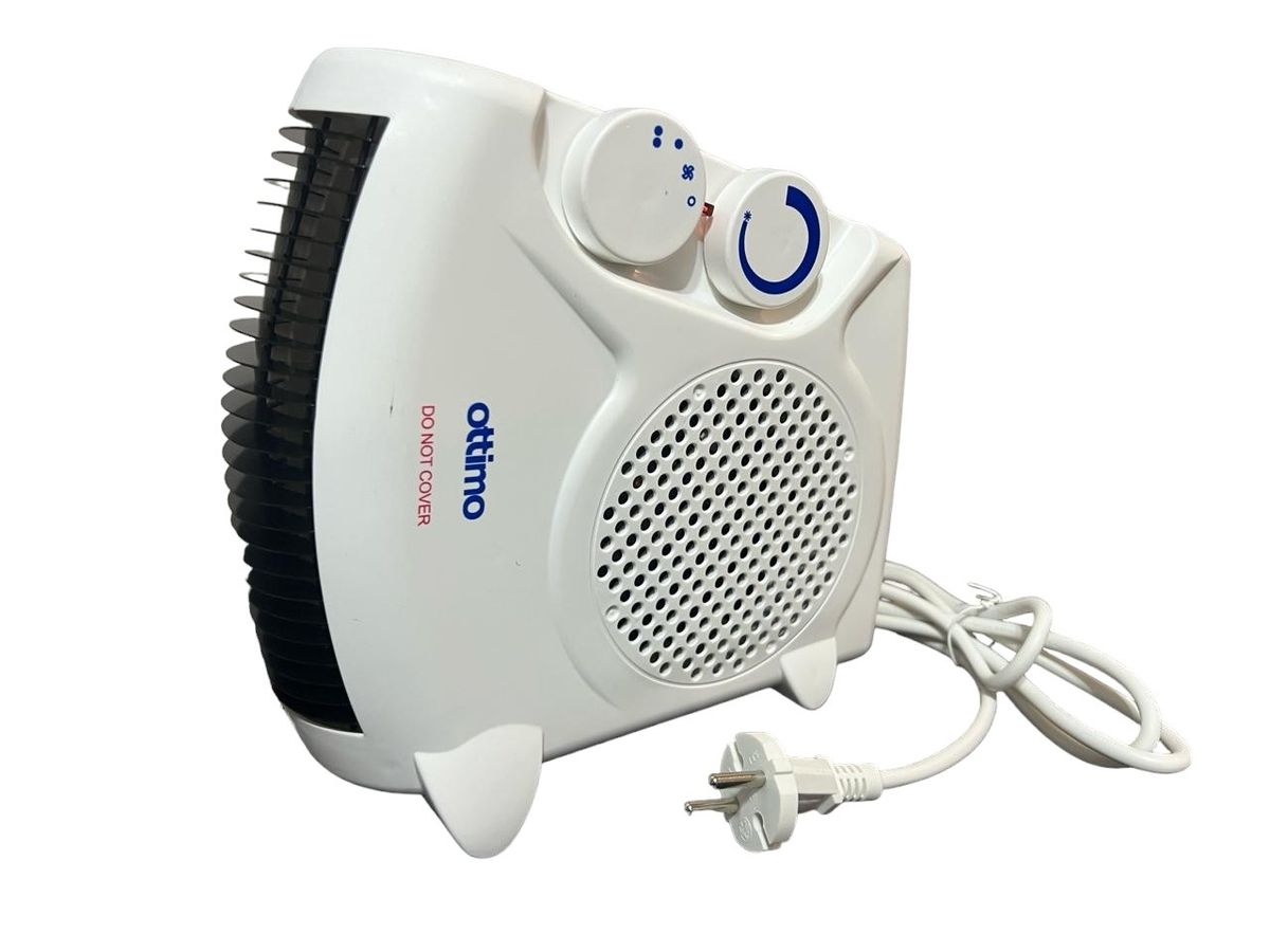 Ottimo Vertical White Portable Fan Heater Winter and Summer 2000W ...