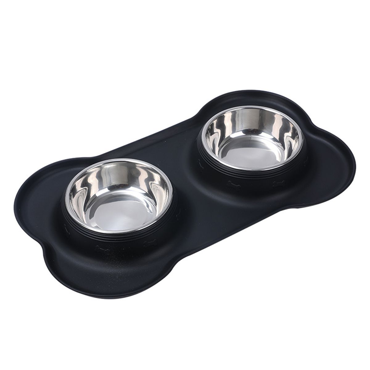 Double Dog Bowl Pet Feeding Station, Stainless Steel Water And Food ...