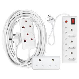 Redisson Extension Cord 10m Bundle With 6 Way Multi-Plug And 1 Adaptor ...