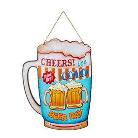Beer - Hanging Signs Wall Art Decorative Wood Sign Fall Signs - 30 x ...