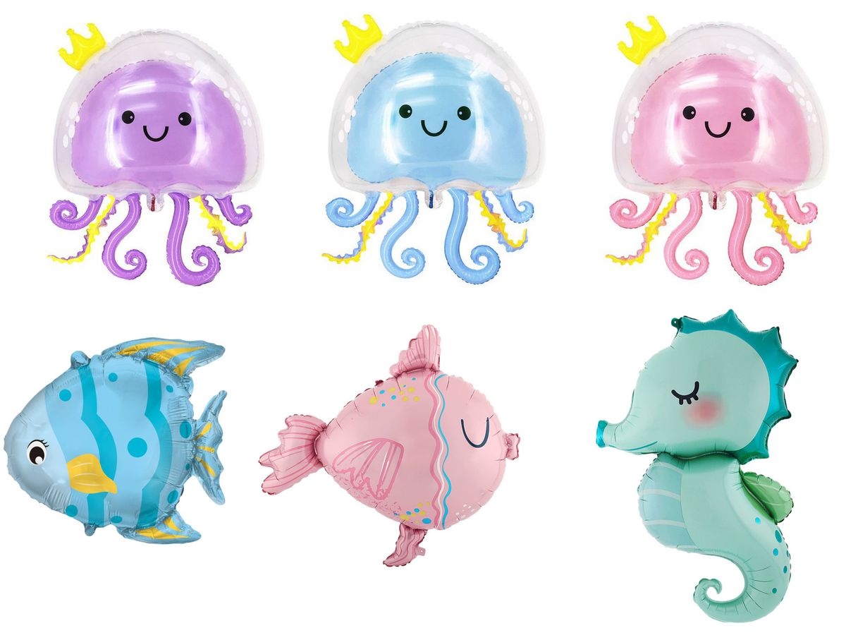 Cute Ocean Themed Foil Balloon Set (6 Balloons) | Shop Today. Get it ...
