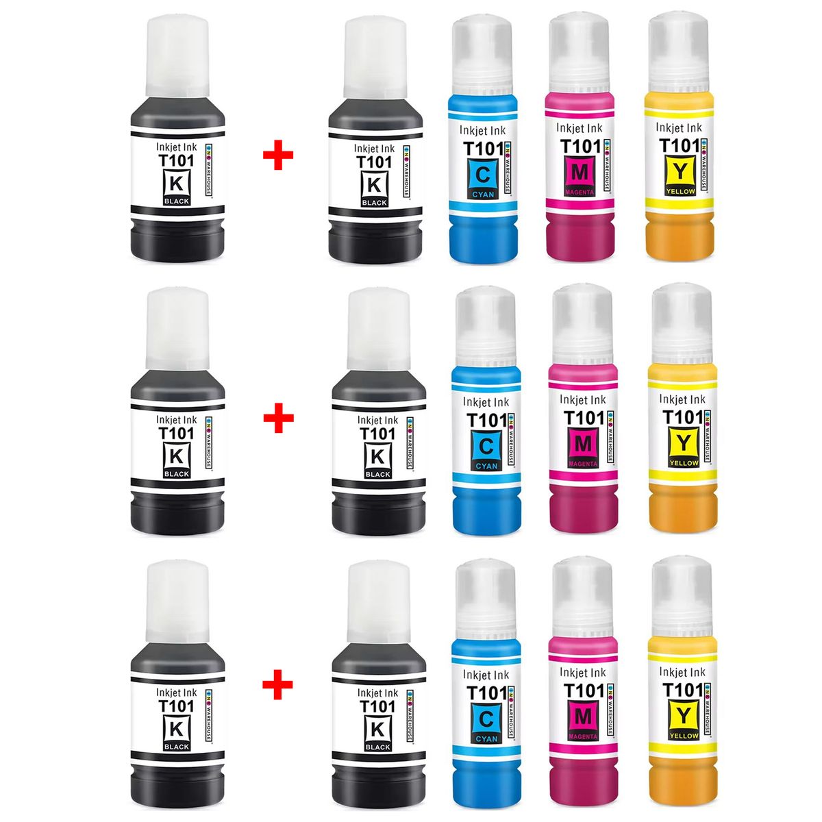 Epson 101 EcoTank Multipack x 3 + 3 X 101 Black - Compatible | Shop ...