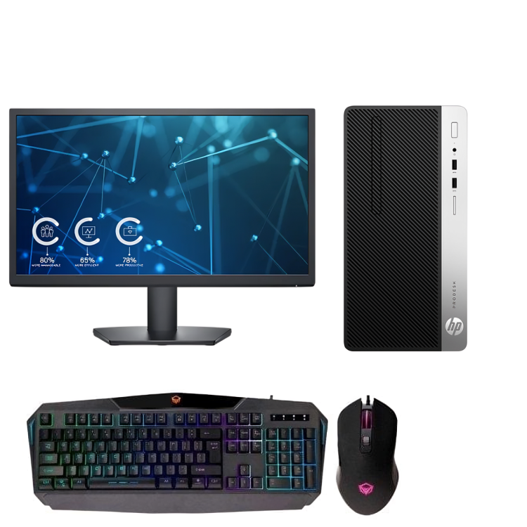 Certified Pre-Owned HP Prodesk 400 G6 i5 9th gen- Full Set with 22 ...