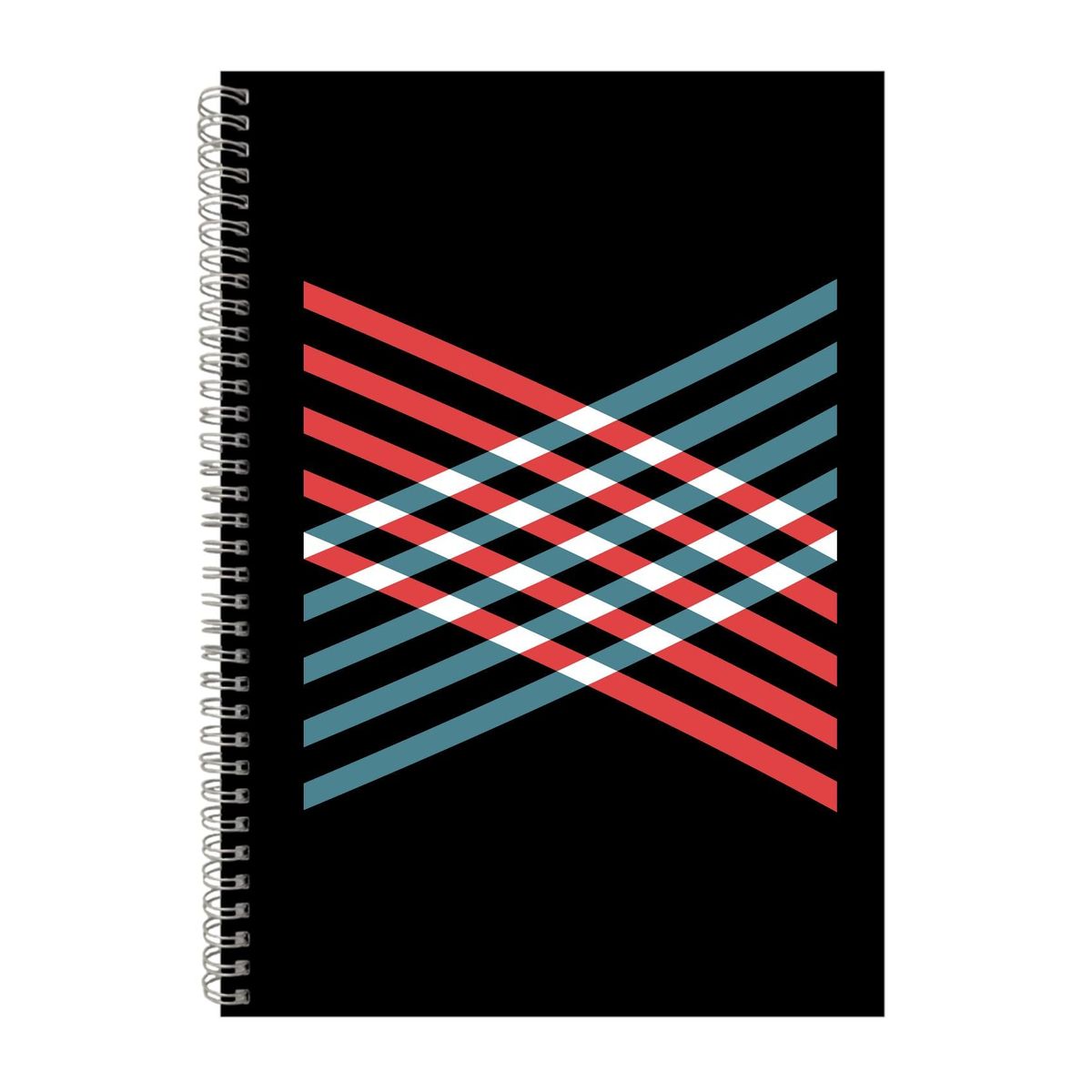 Geometric Criss-Cross Notebook Geometry Gift Idea A4 Notepad 165 | Shop ...