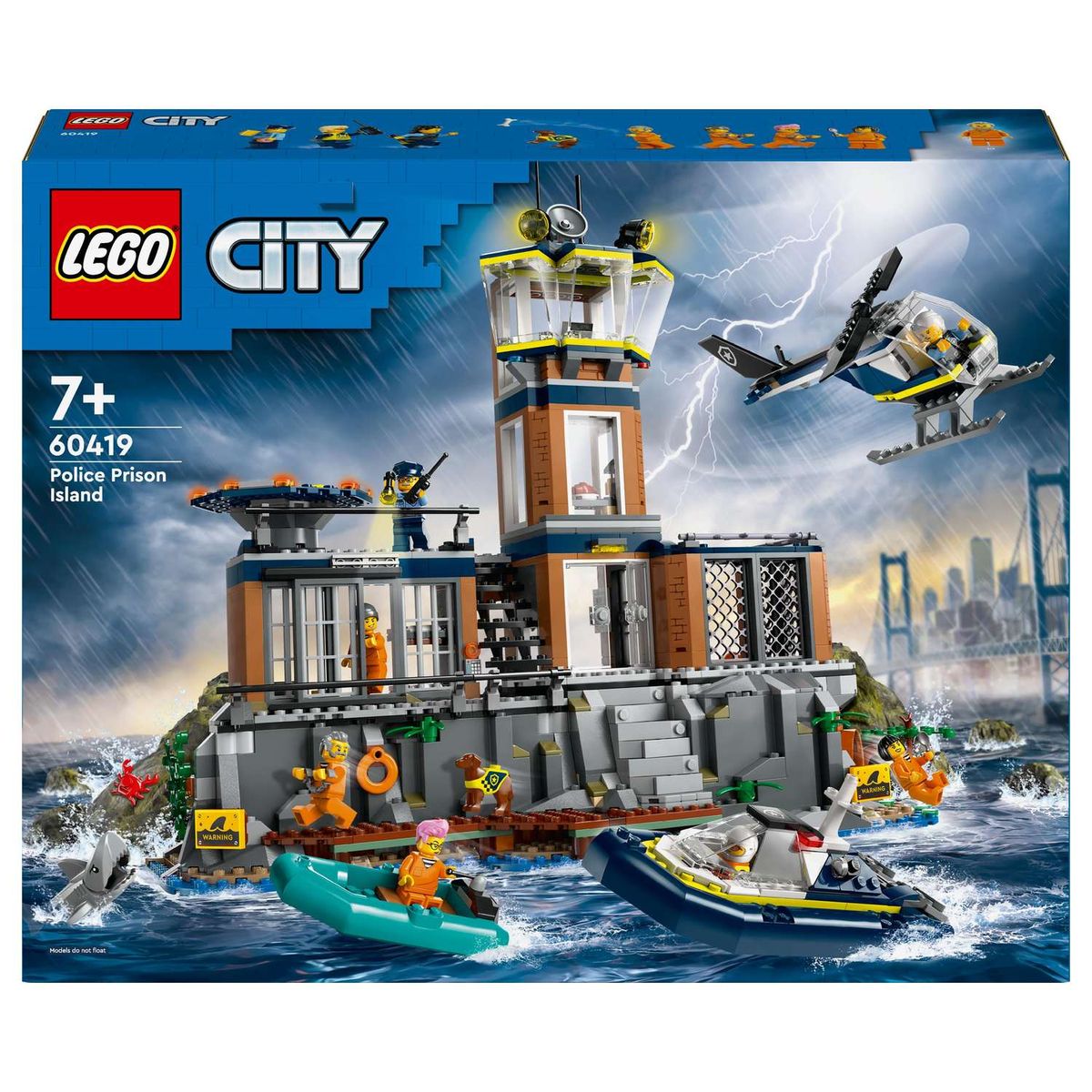LEGO® City Police Prison Island 60419 Building Toy Set - 980 Pieces ...