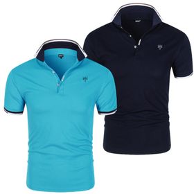 Plain Golf Shirts For Men & Women APEY Polo Shirts Collared T Shirts ...