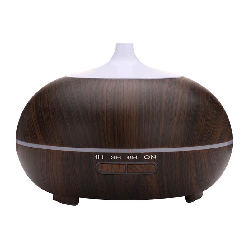 Volamor - Essential Oil Diffuser and Humidifier Dark Grain Wood - 500ml ...