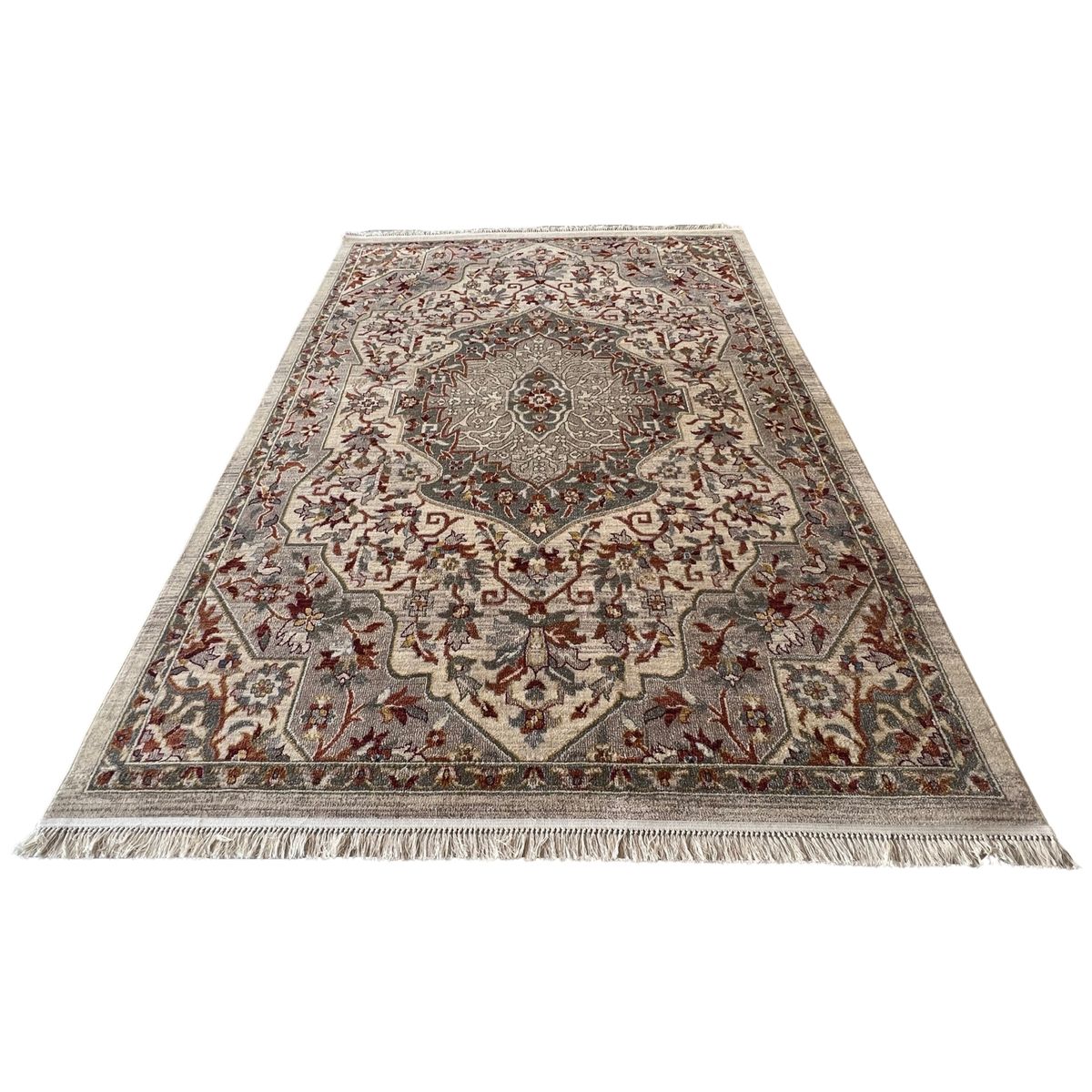 Tabreez Cream and Green Rug - 350 x 250 cm | Shop Today. Get it ...
